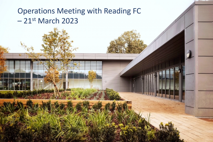 STAR Operations Meeting with Reading FC – STAR